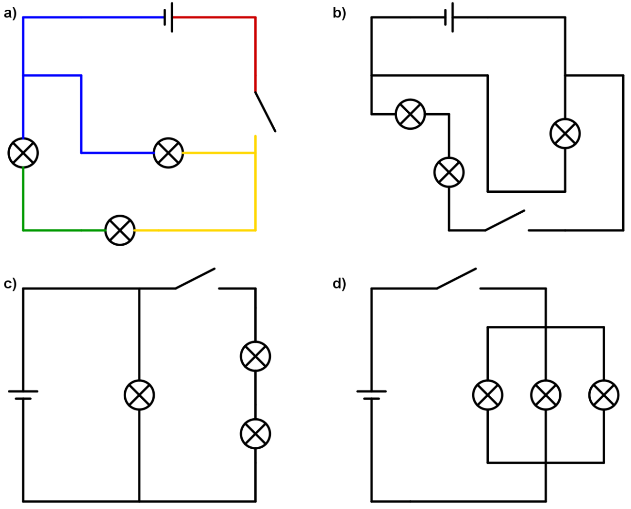 Aufgaben zu elektrischen Schaltungen – Schulphysikwiki